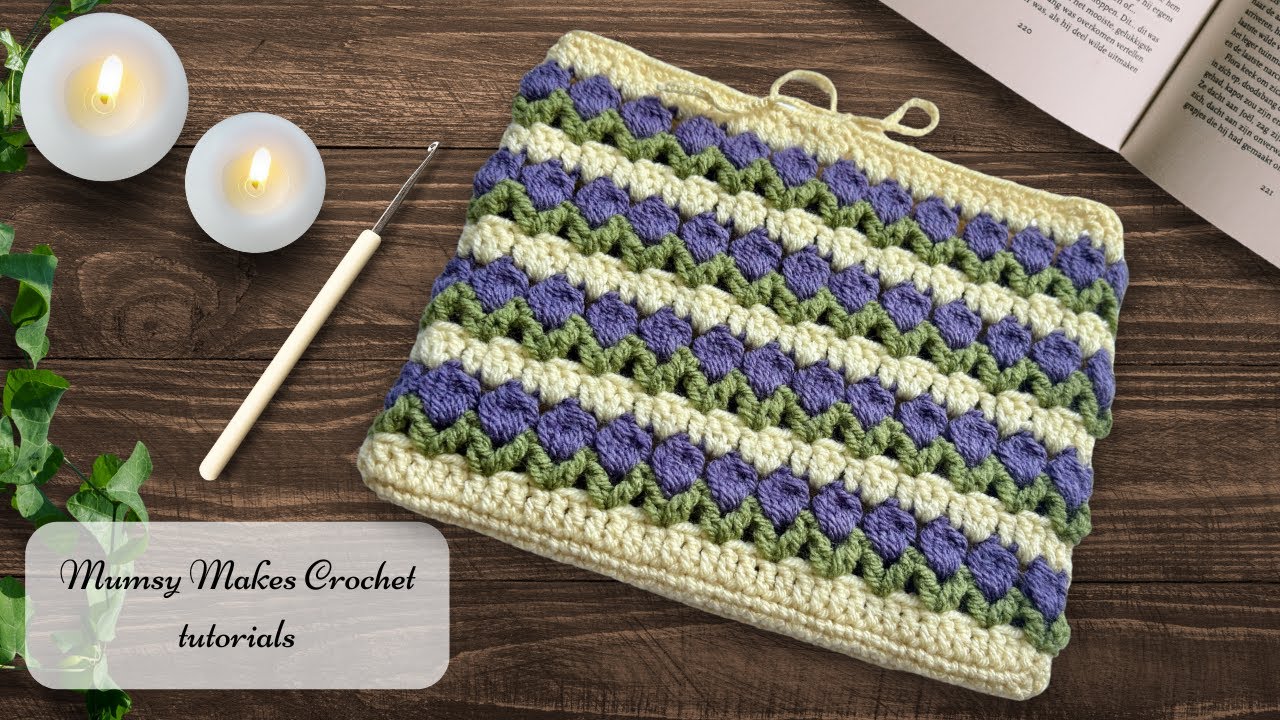 Learn to crochet a book cover with me!