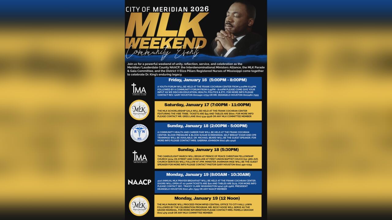Friday kicks off the 2026 MLK weekend of community events