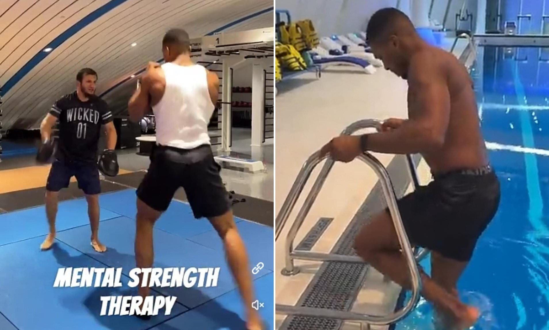 Anthony Joshua trains again: Boxer hits pads weeks after the tragic car ...