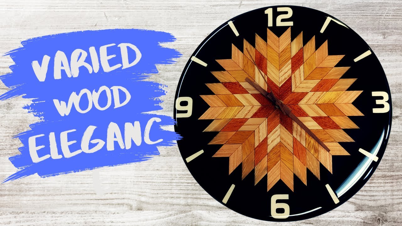Crafting a one-of-a-kind epoxy resin & wood clock