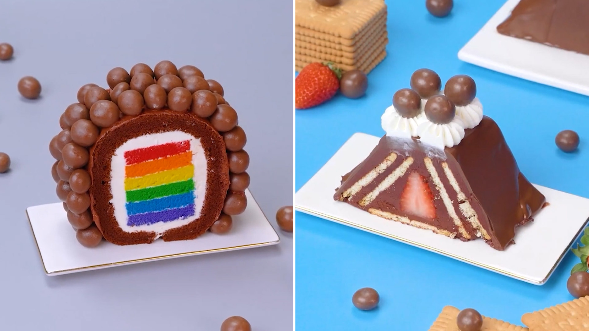 What Is Hidden Inside These Chocolate Dessert?