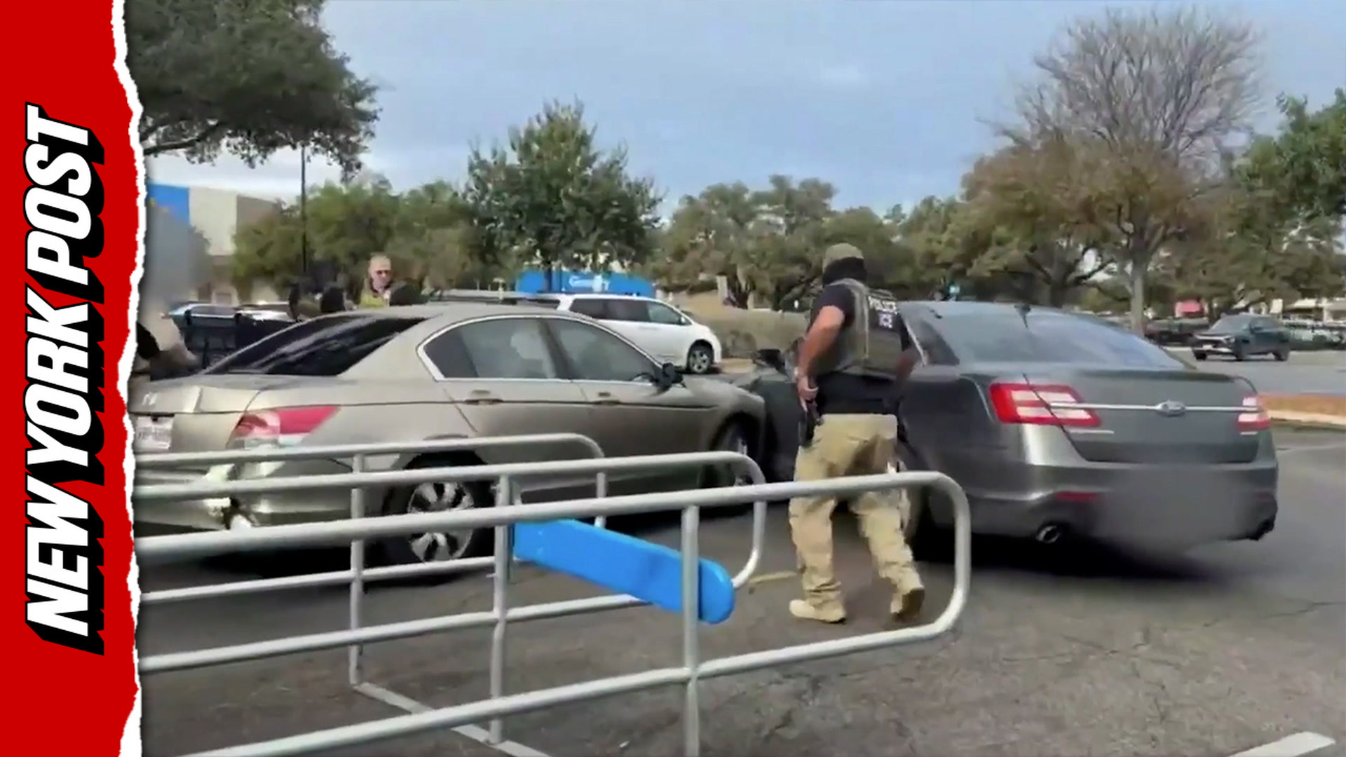 Suspect plows into cars in desperate escape from ICE