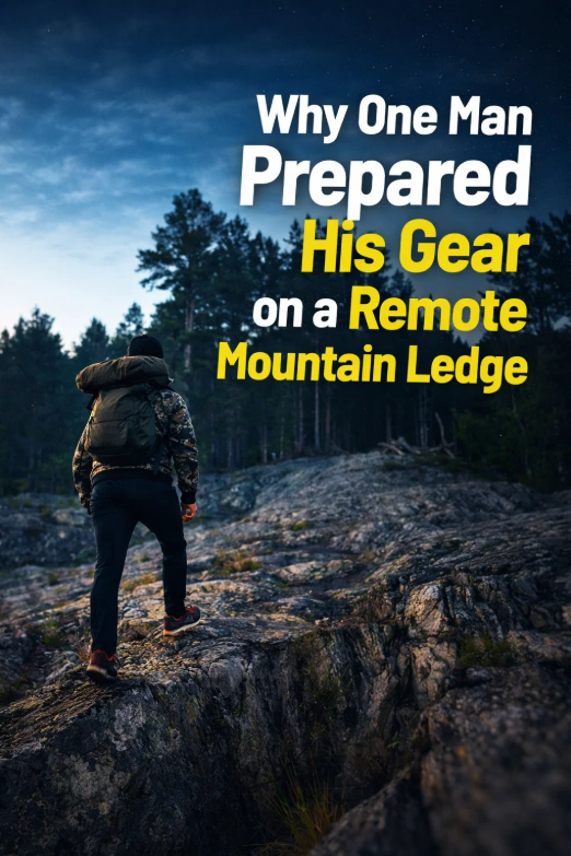 Why one man prepared his gear on a remote mountain ledge
