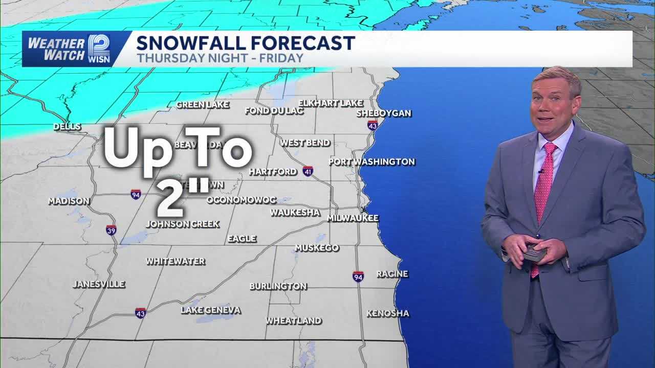 Snow showers to impact Friday morning commute in southeastern Wisconsin