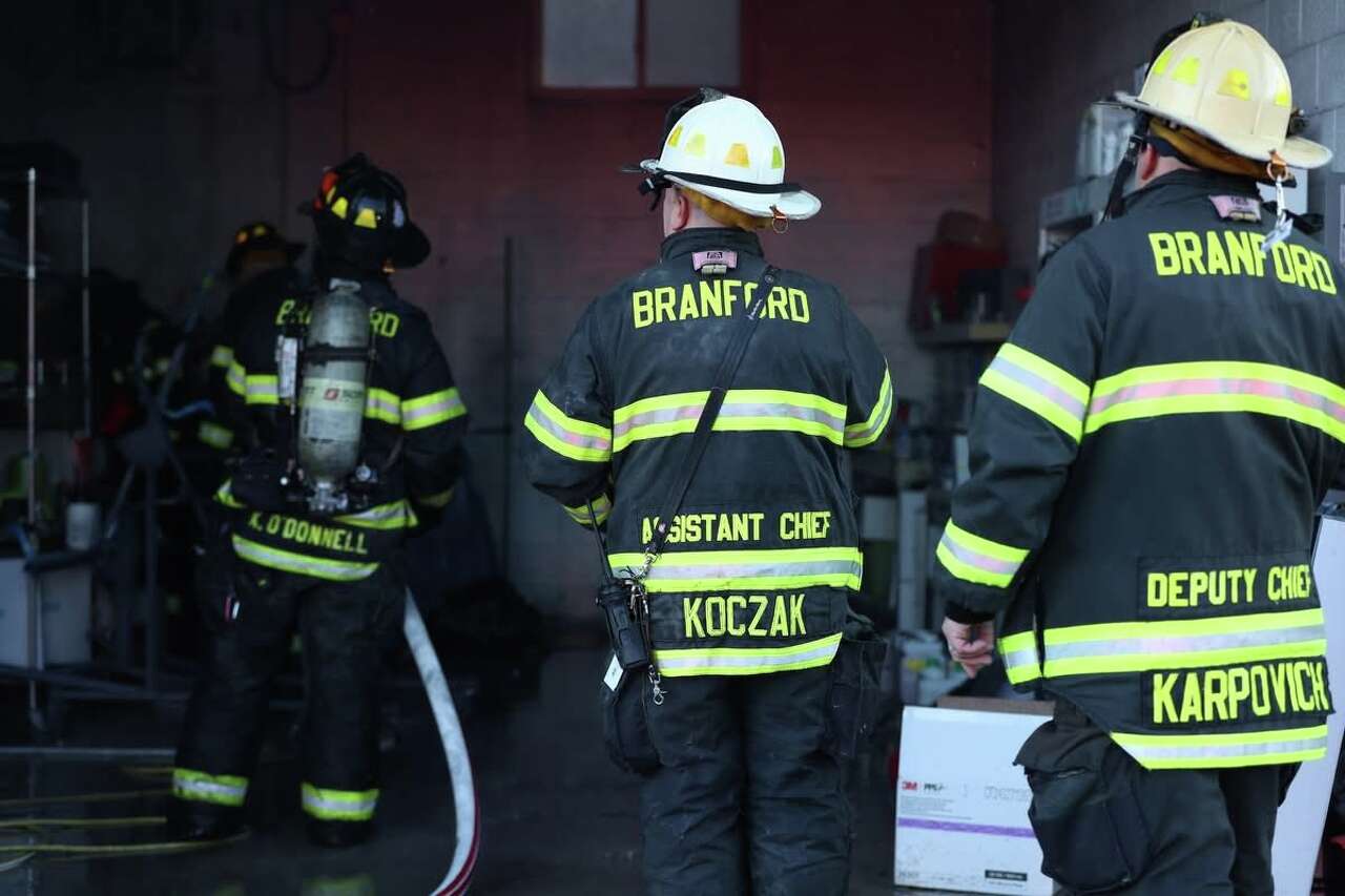 Person displaced after fire at Branford auto body shop on West Main ...