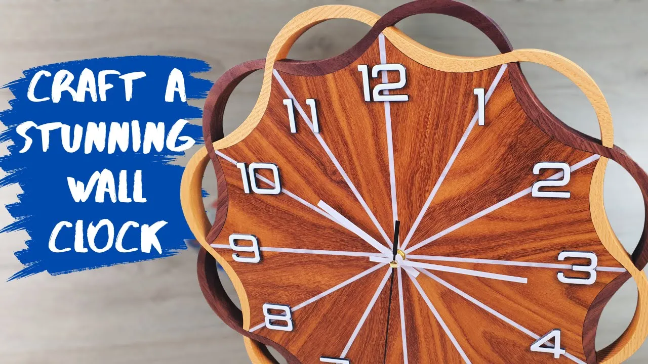 Mixing three woods & resin – the coolest DIY clock ever?