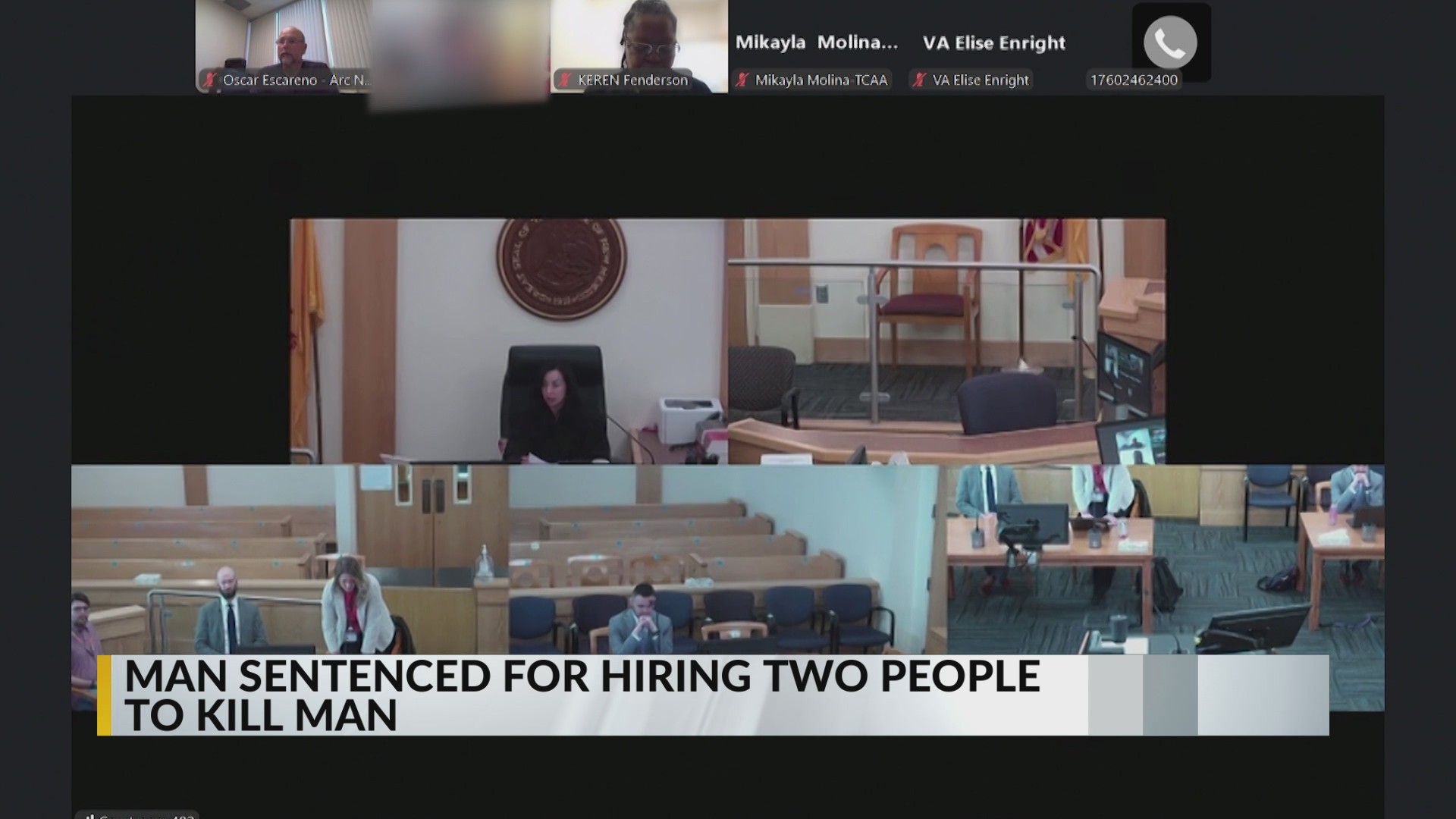 Man given life sentence for hiring 2 people to commit murder in Albuquerque