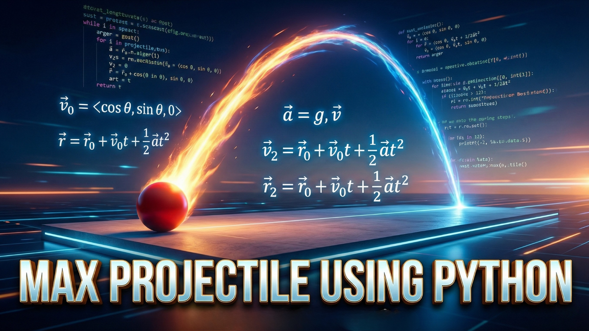 Finding the maximum projectile range with Python functions