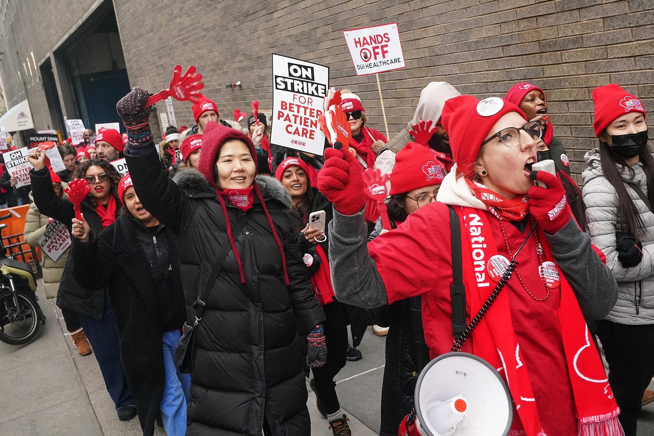 New York City nurses on strike to resume negotiations with hospitals