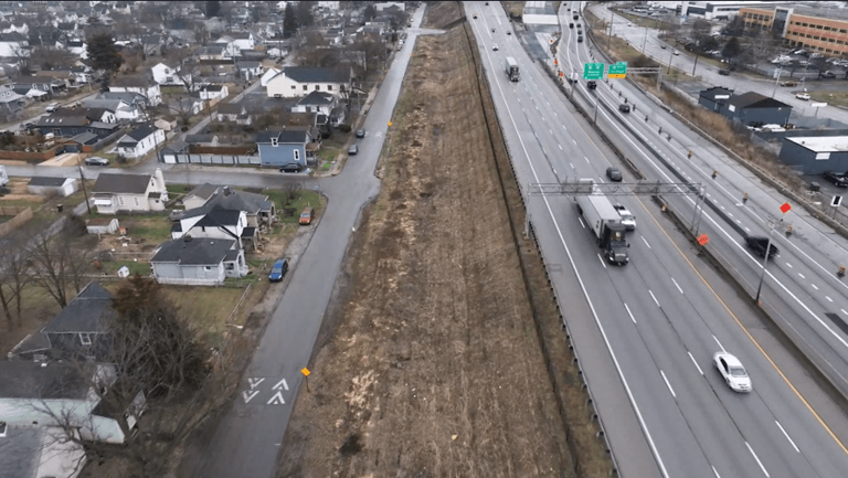 Franklinton neighbors advocate for I-70 buffer after trees removed