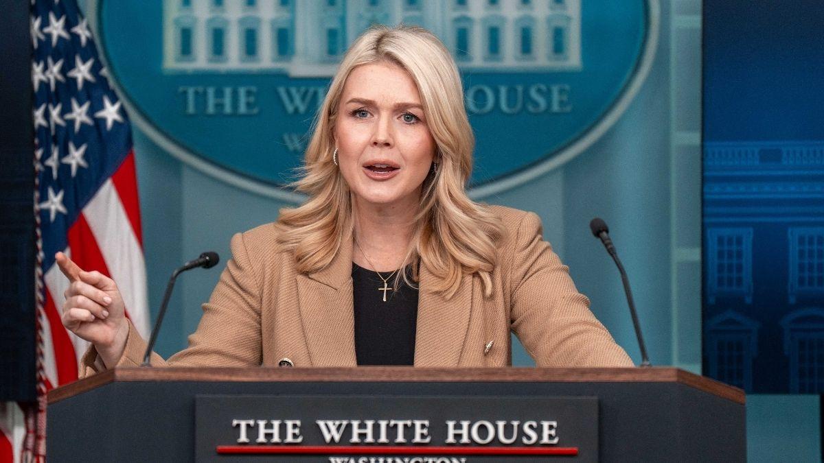 Fuming Karoline Leavitt loses it on reporter questioning fatal ICE ...