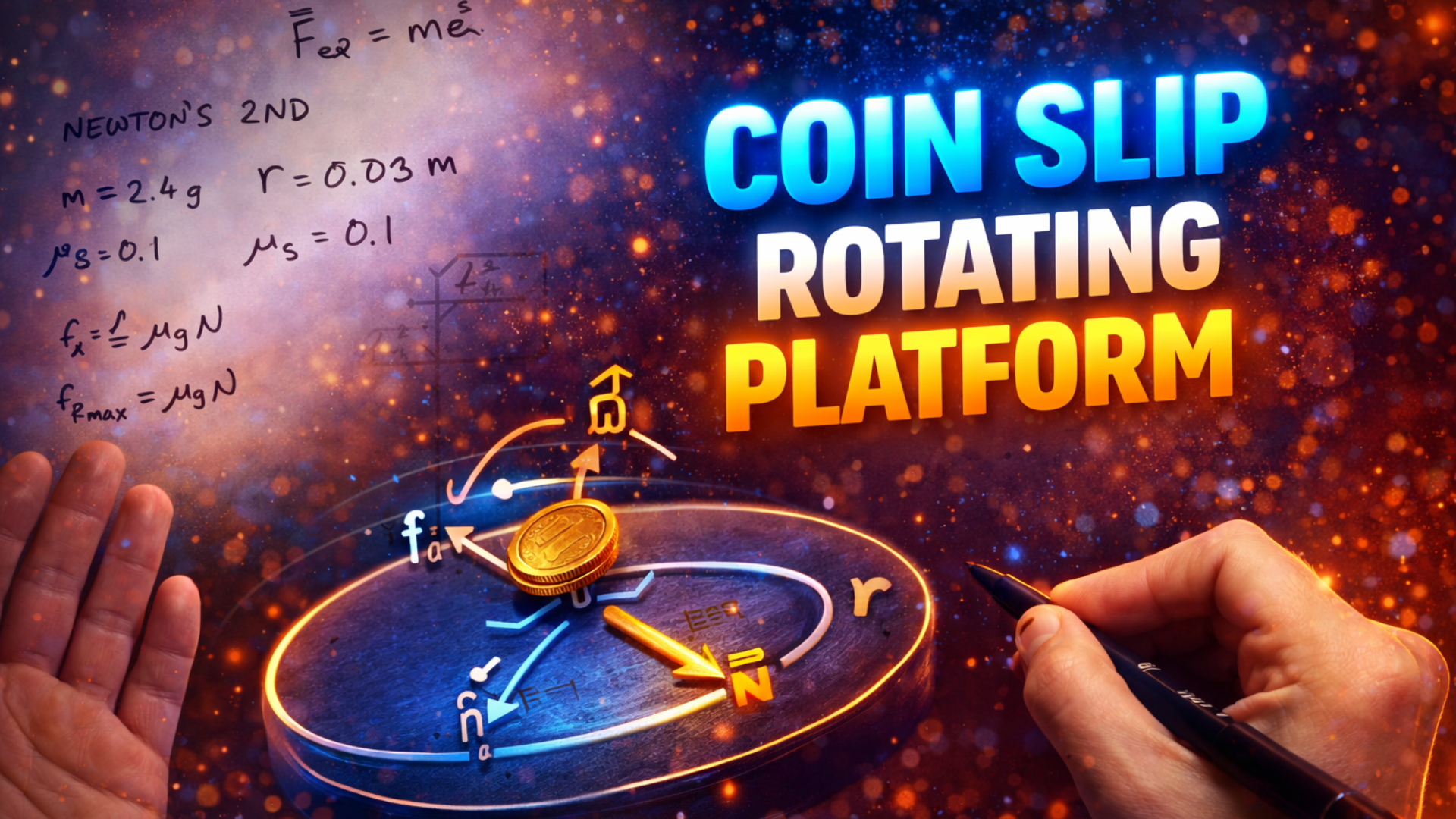 Maximum angular speed of a coin on a rotating turntable