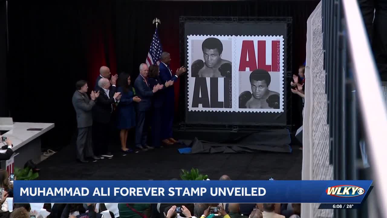 Muhammad Ali forever stamp unveiled