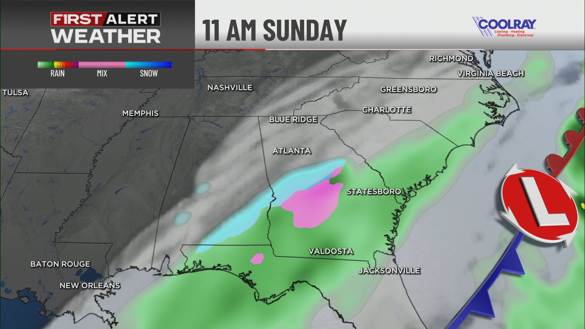 First Alert Weather: Winter storm could bring snow to parts of north ...