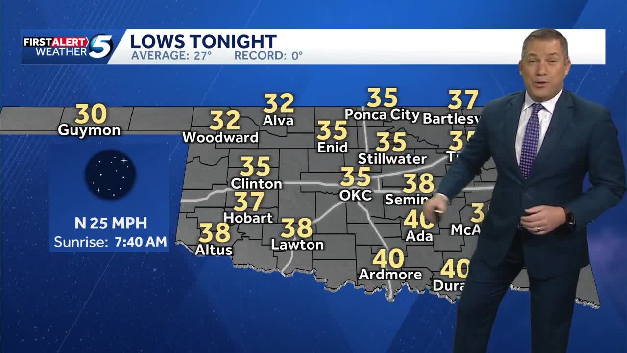 Timeline: Cold front on its way, snow chances for parts of Oklahoma ...
