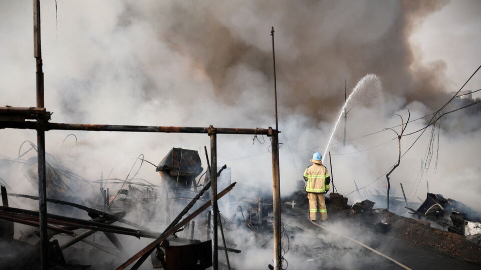South Korea fire: Major blaze in Seoul's Gangnam, about 50 evacuated ...