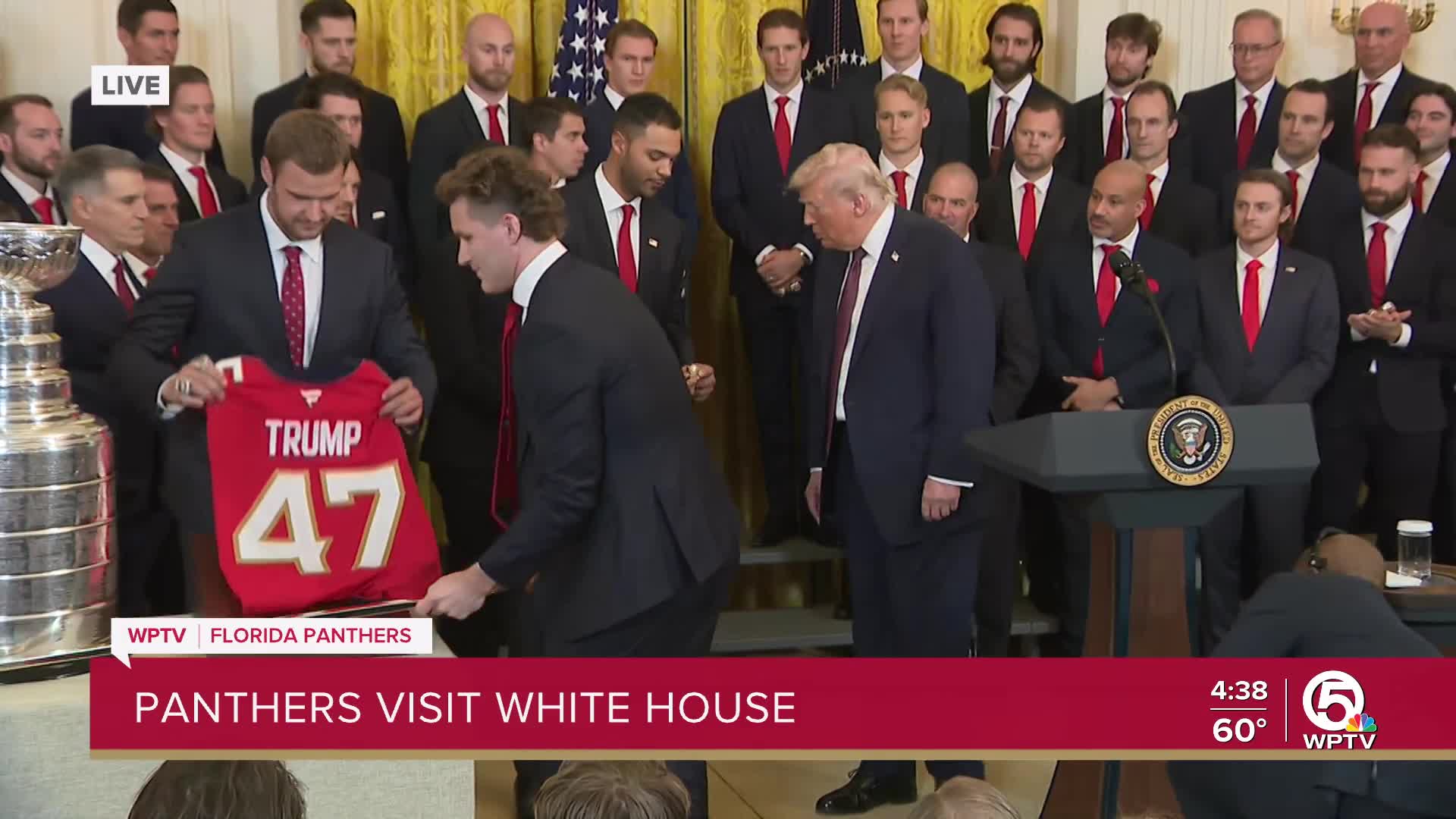 Florida Panthers visit White House