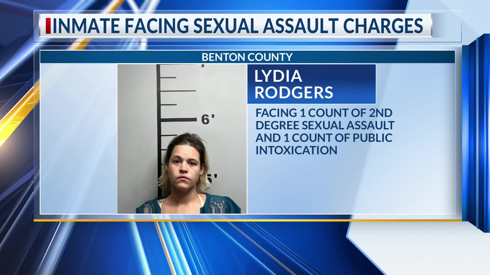 Benton County inmate accused of sexually assaulting jail deputy