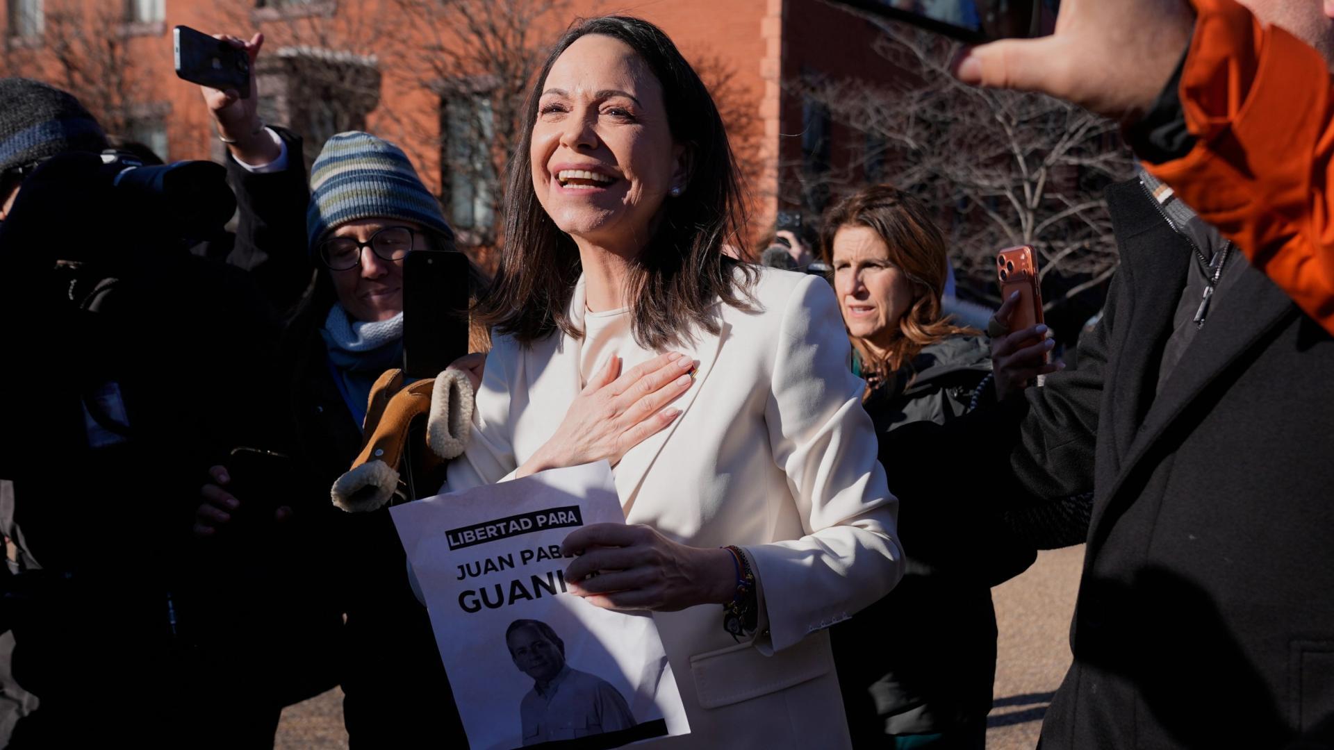 María Corina Machado insinúa que le ofreció a Trump la medalla del ...