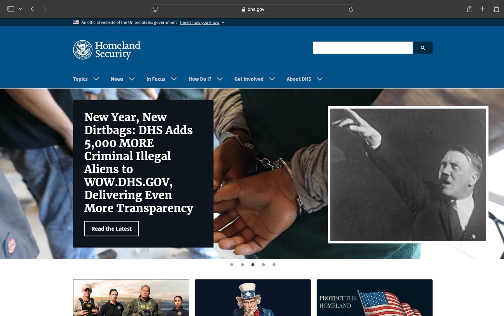 Anonymous Floridian registers 'NAZI.US' and redirects it to Homeland ...