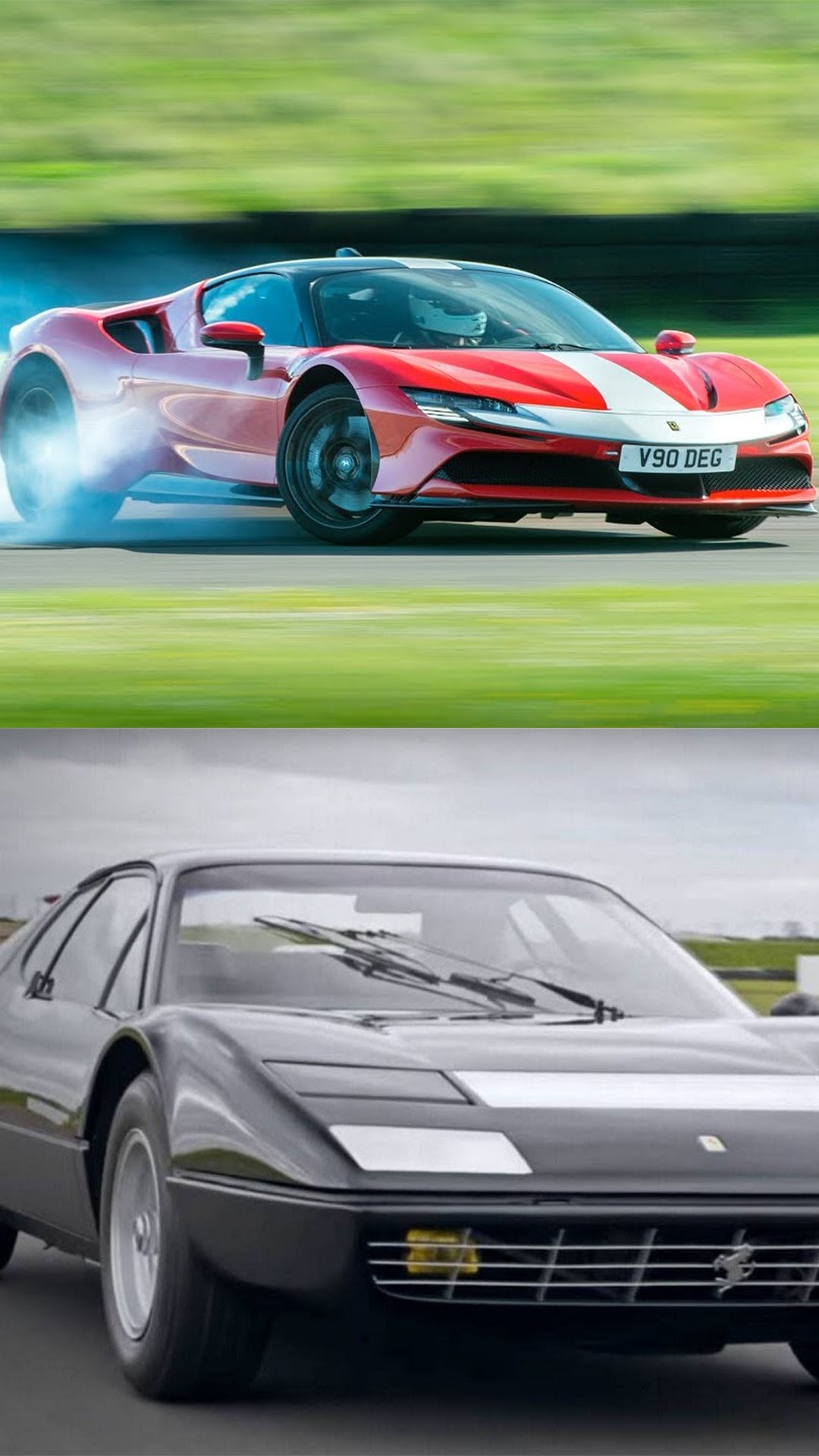 Ferrari SF90 v/s Ferrari 365 GT4 BB