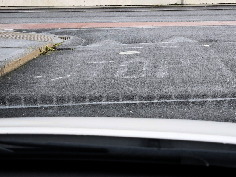 Learner drivers 'failing tests' due to severely faded road markings