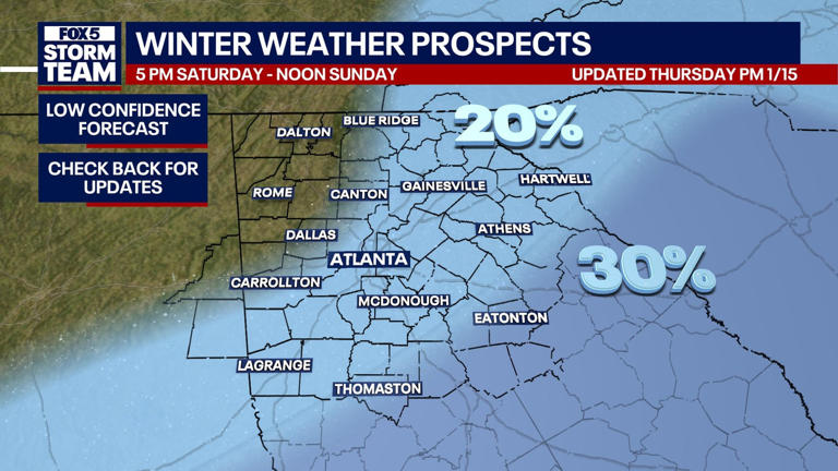 Where will it snow in Georgia? 'Model madness' clouds weekend forecast