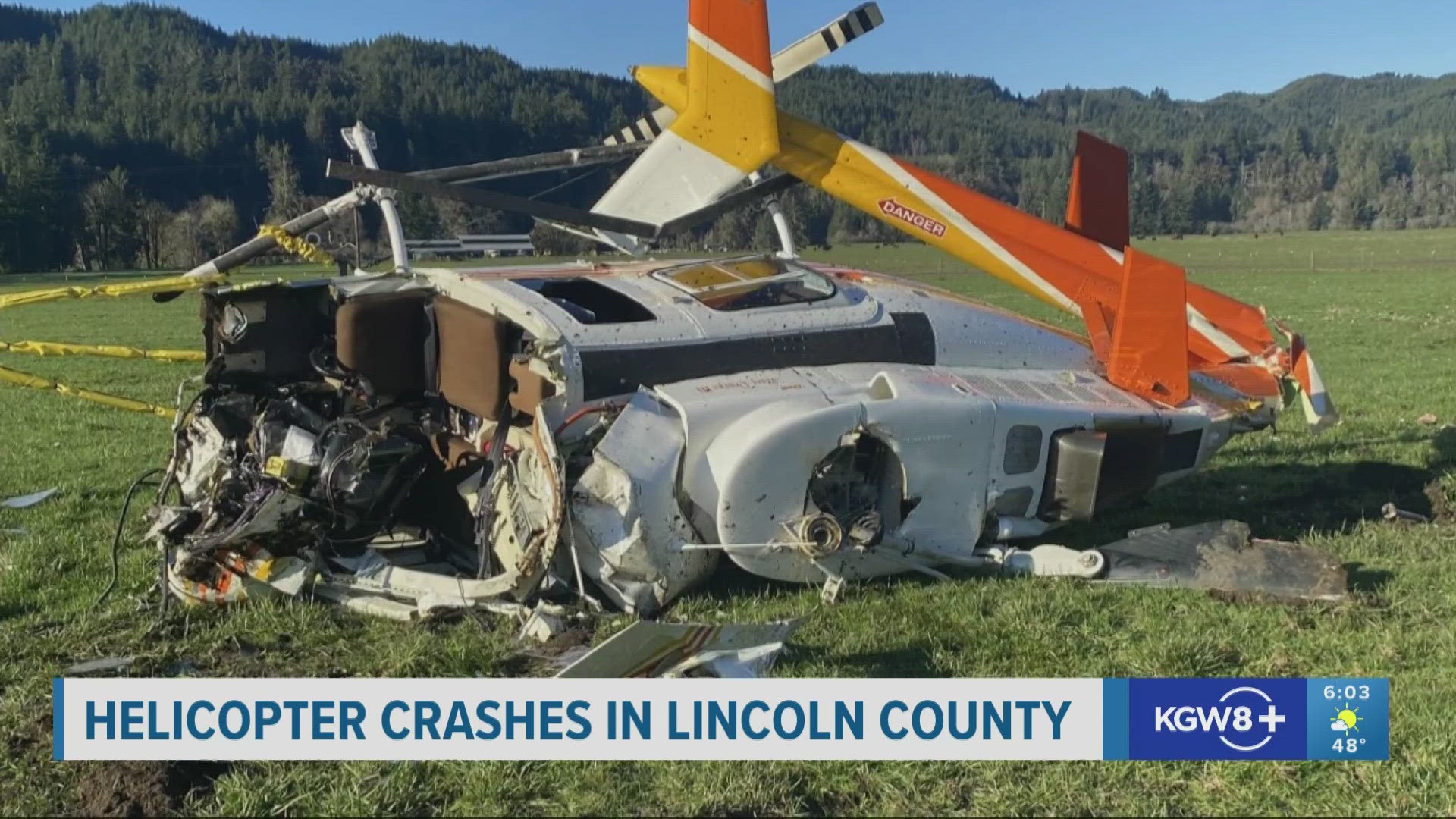 Helicopter crashes in eastern Lincoln County
