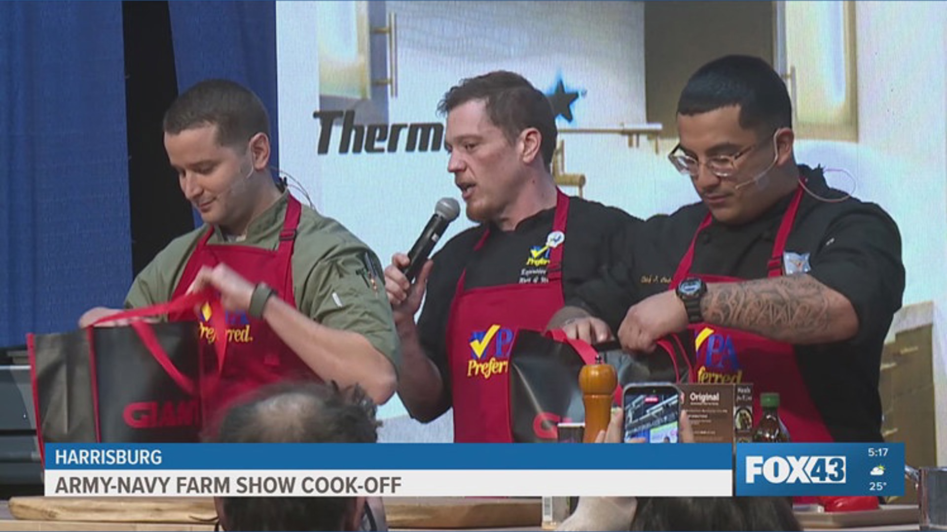Army, Navy members compete in cookoff at PA Farm Show
