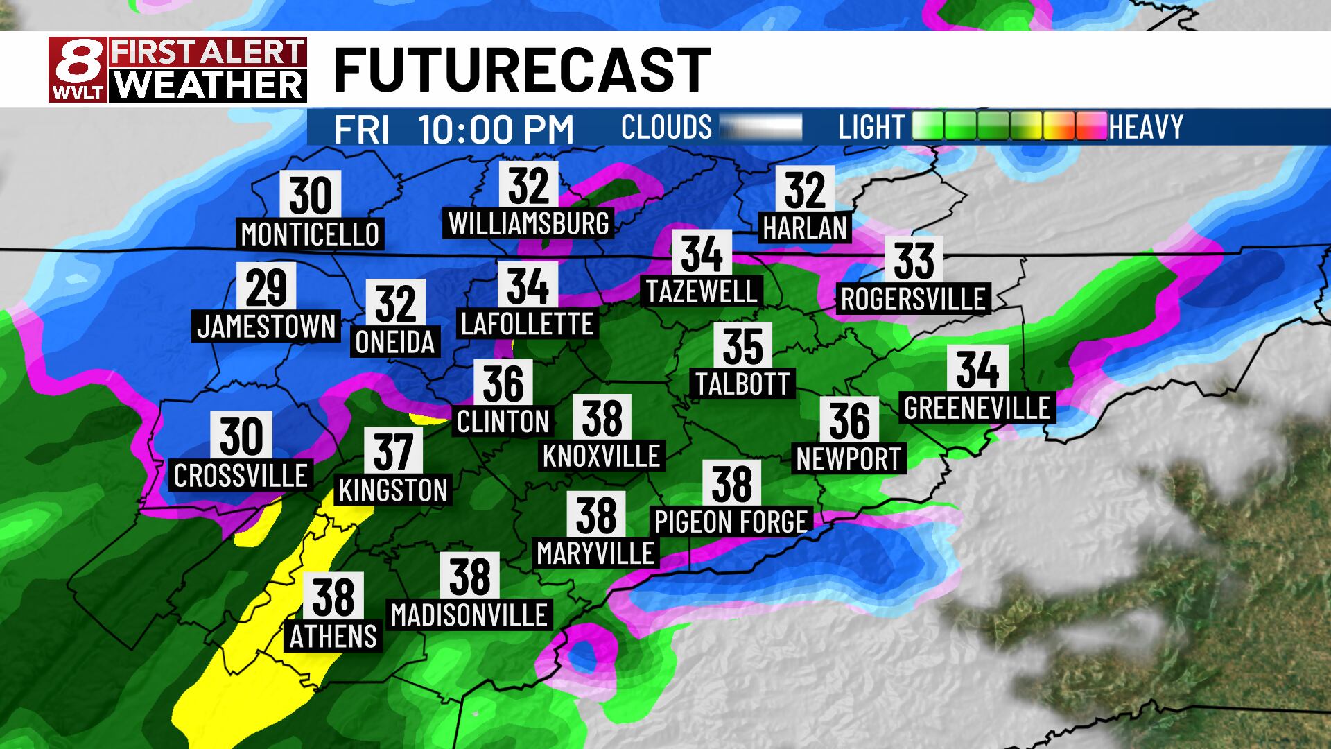 Another cold rain and mountain snow on the way Friday night