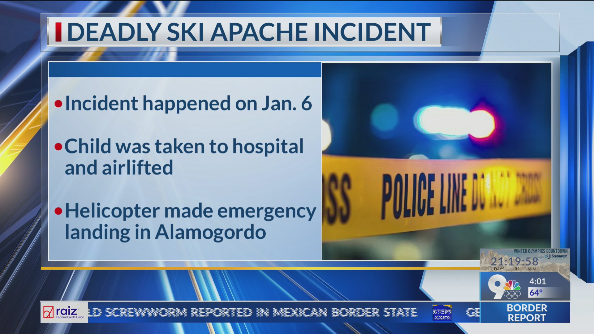 Child dies after incident at Ski Apache
