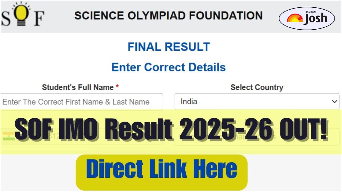 SOF IMO result 2025-26 released, direct link to download scorecard at ...