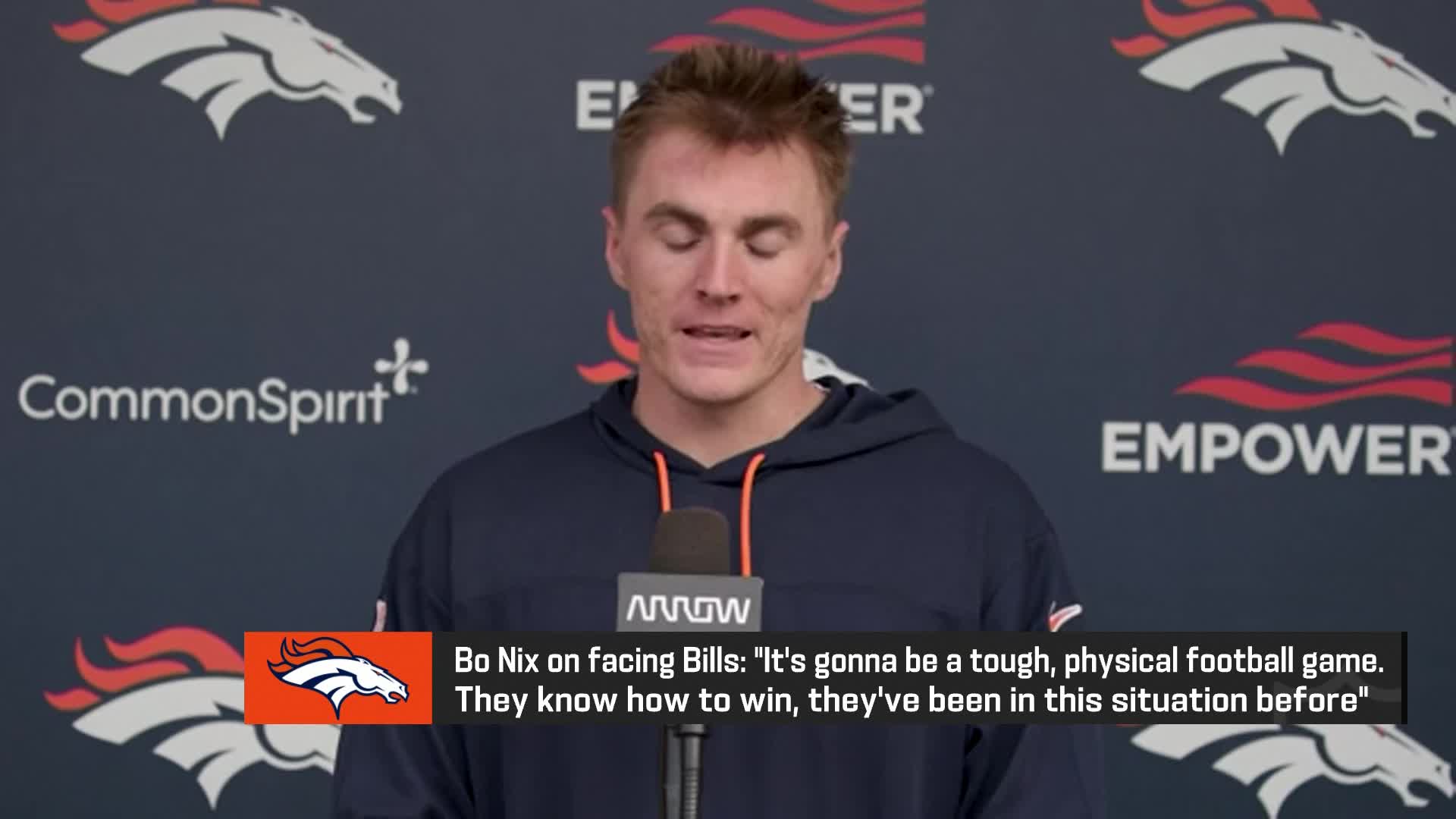 Bo Nix on facing the Bills: 'It's gonna be a tough, physical football ...