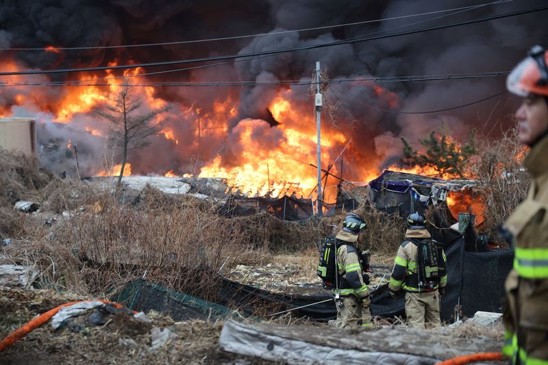 Major fire breaks out in slum area of South Korea's Gangnam district