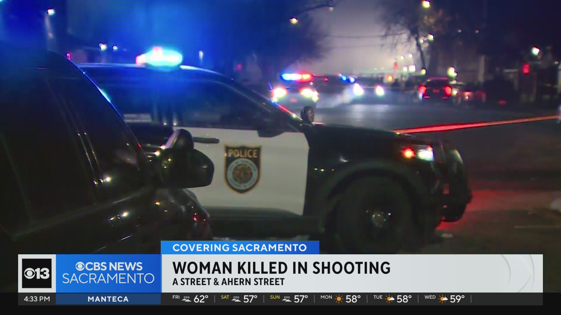 Woman Killed In Early Morning Shooting On A Street In Sacramento