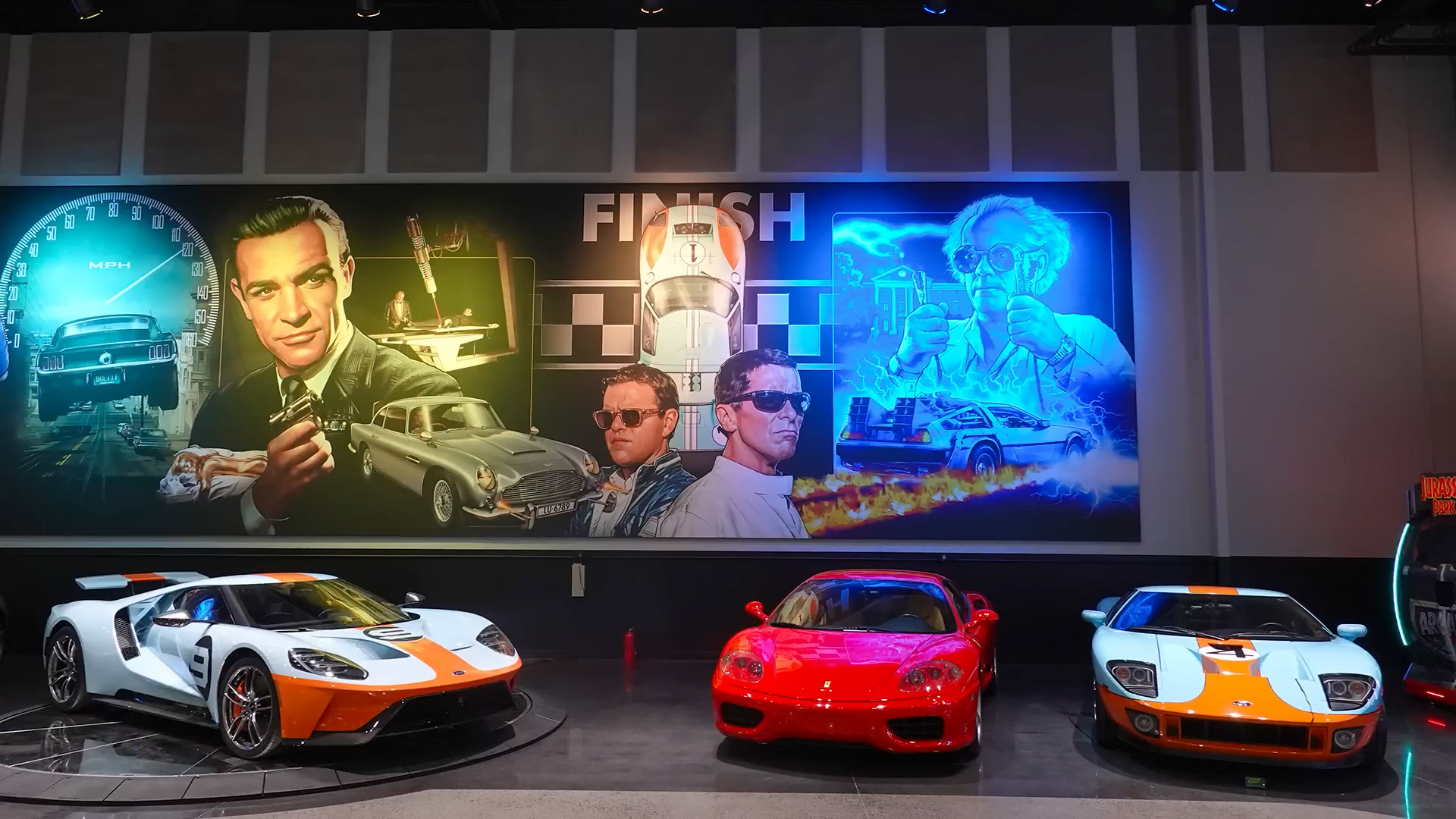 Ultimate movie car garage experience