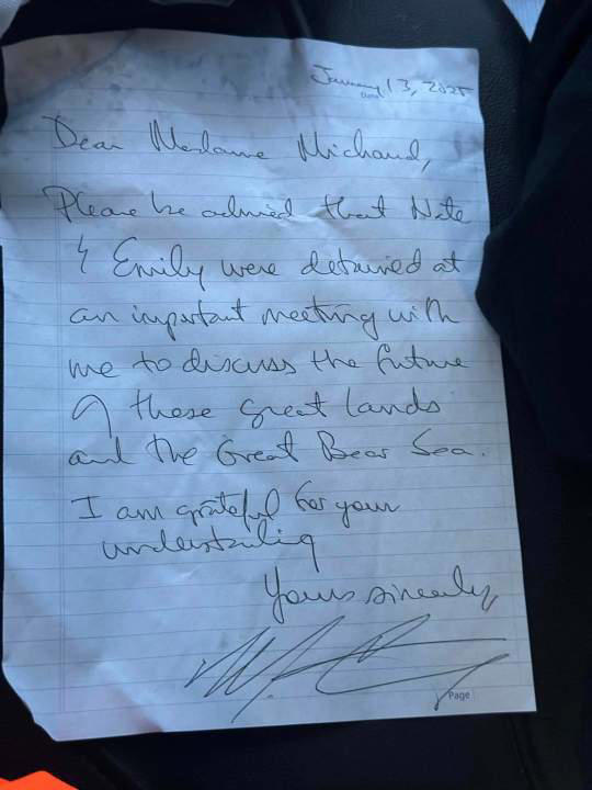 BC schoolchildren excused from class with note from prime minister