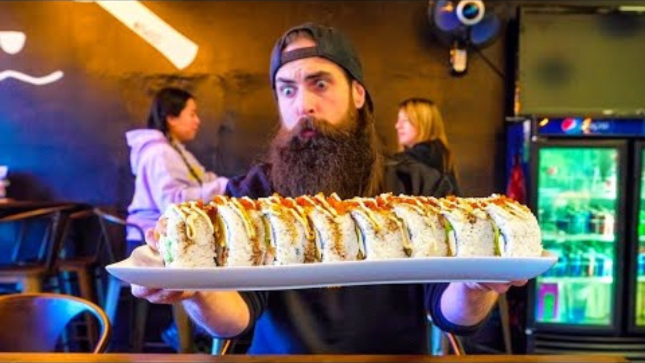 This monster sushi roll challenge has been failed over 300 times ...