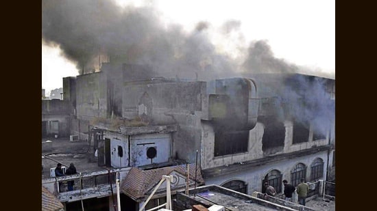 Ludhiana: Civil Lines unit blaze ravages hosiery goods