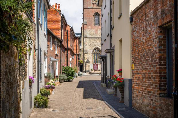 Cobbled street in charming Sussex town named one of the prettiest in ...