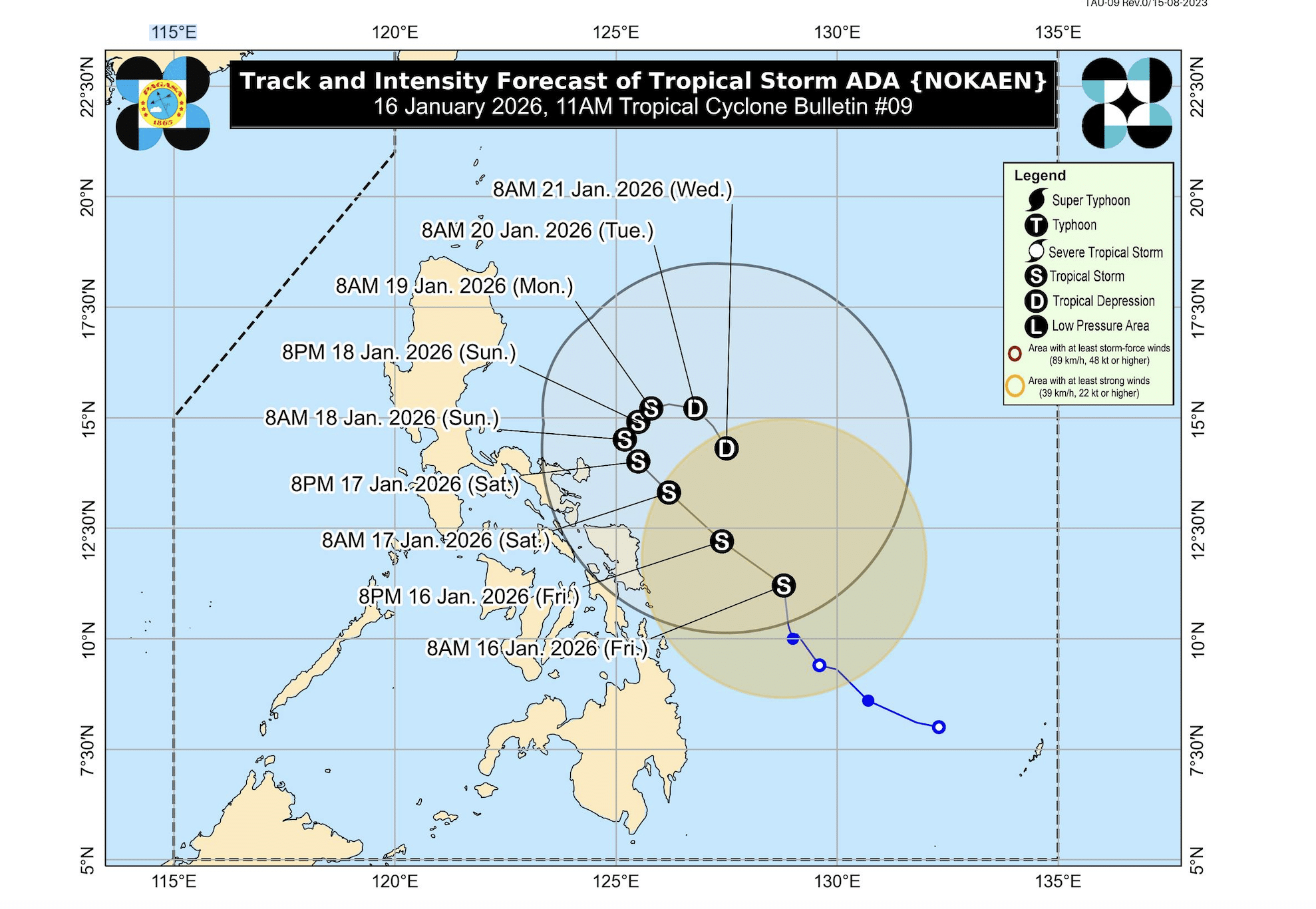 Ada’s northwestward track leaves over 5,000 stranded
