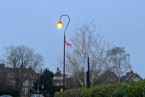 Photos: Safety fears as England flags raised in Oxford councillor's street