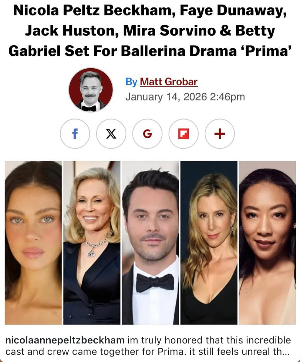 Brooklyn Beckham chúc mừng vợ nhận vai chính trong phim mới