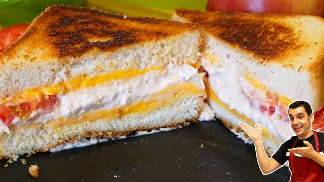 Sándwich de atún casero saludable y muy sabroso