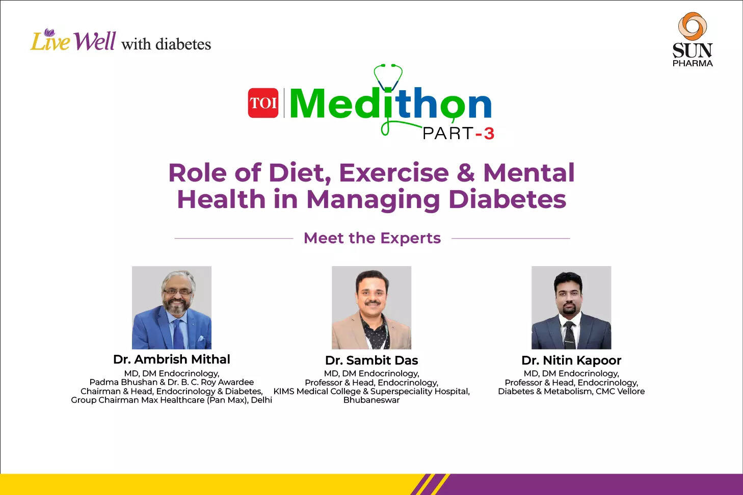 Diet, fitness & mental wellbeing: The 3 pillars of diabetes control