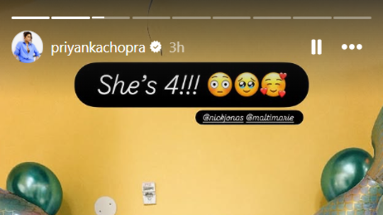 Priyanka Chopra's Daughter Malti Marie Turn 4, Nick Jonas Proves He Is ...