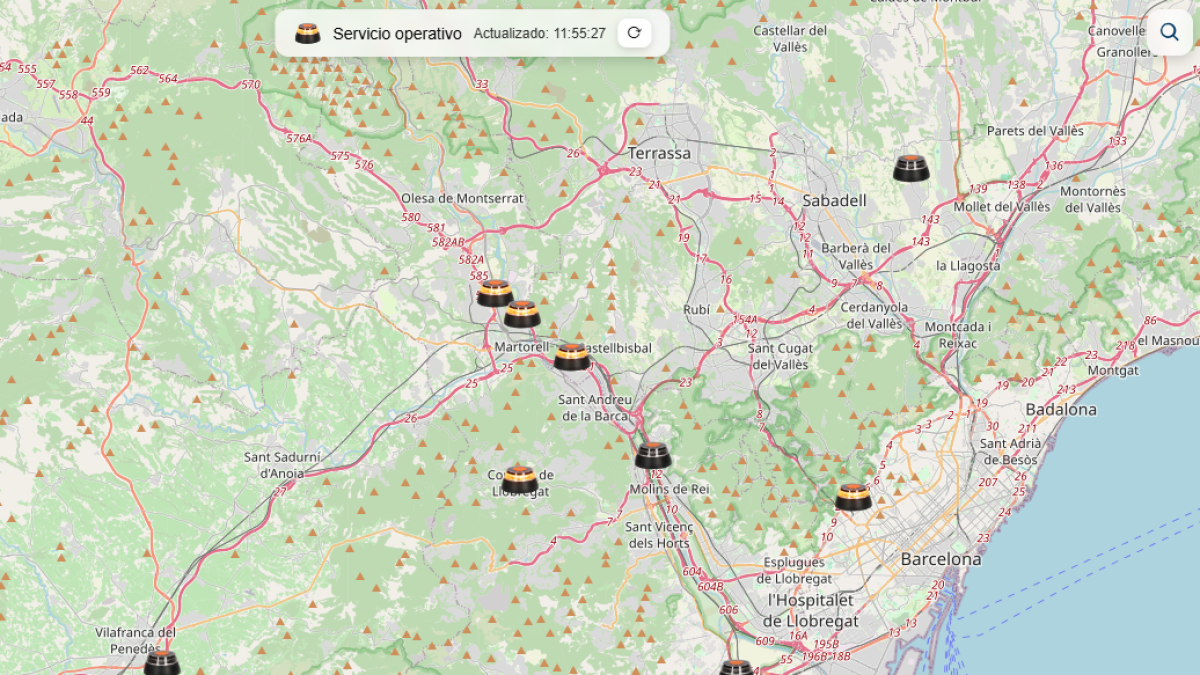 La DGT confirma que los datos de balizas V16 encendidas que aparecen en ...