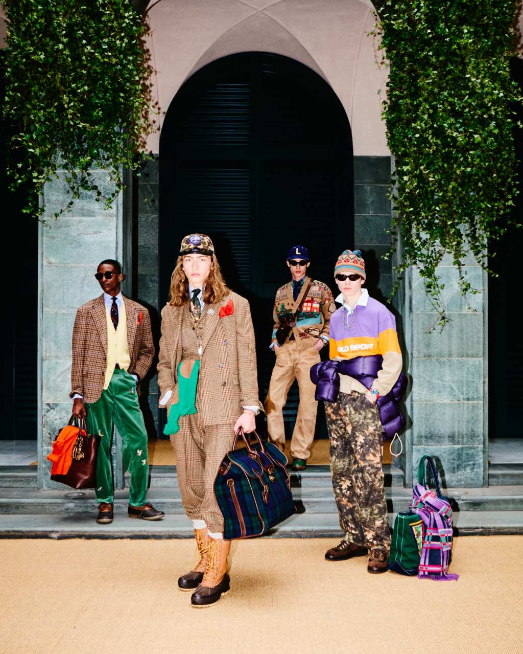 Ralph gets slouchy in return to Milan with Polo, Purple Label