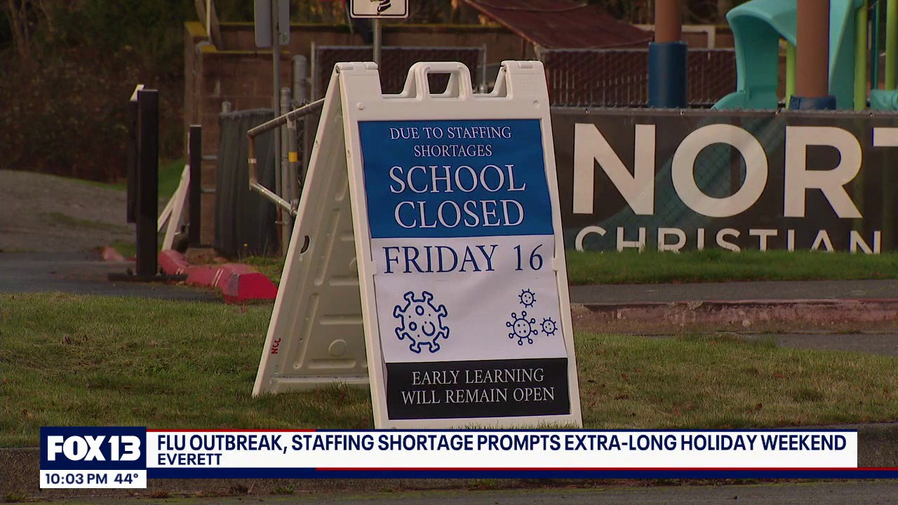 Flu cases cause Everett school to close on Friday