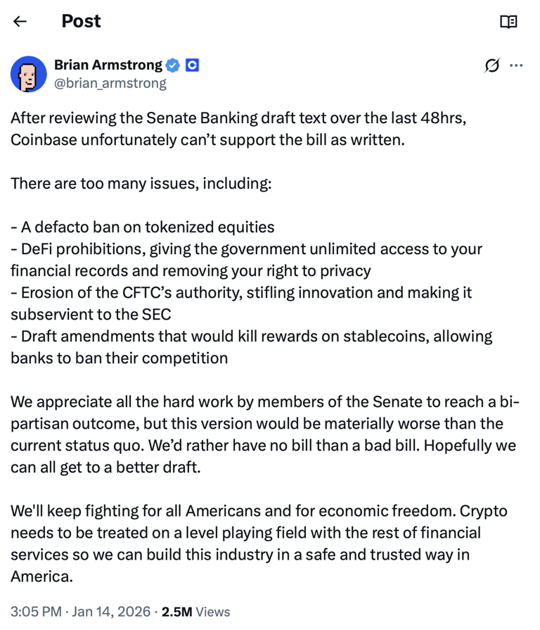 BofA CEO flags $6T bank deposit risk from stablecoin yield